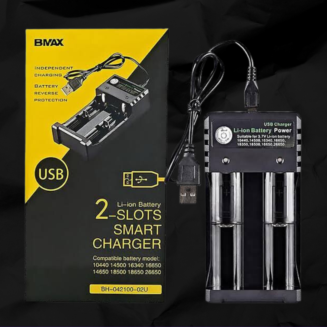CR123 Battery Charger and Batteries | Nek Minnit Gel Supplies